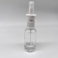 China Customized Logo Printing Nasal Spray Pump 18/410 18/415 With Shiny Silver / Gold Collar for sale