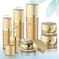 China Golden Square Acrylic Cosmetic Containers Cosmetic Packaging Jars WDA1-50g-A 72.5*62mm for sale