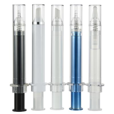 China 10ml / 15ml Syringe Airless Eye Cream Bottle Customized Colour for sale