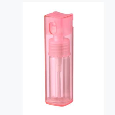 China Customized Colour 10ml Perfume Bottle Square Shape Plastic Perfume Bottle for sale
