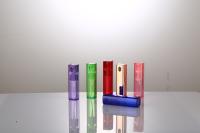 China Customized Colour 10ml Perfume Bottle Square Shape Plastic Perfume Bottle for sale