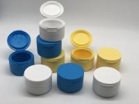 China 2.65Oz/75g Empty Cosmetic Jar Packaging PP Plastic Cosmetic Jar With PMMA Round Cylinder for sale