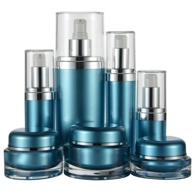 China Custom Oval Shape Cosmetic Acrylic Bottle 15ml 30ml 60ml For Industrial Skin Care Serum for sale