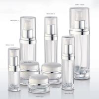 China Custom Oval Shape Cosmetic Acrylic Bottle 15ml 30ml 60ml For Industrial Skin Care Serum for sale