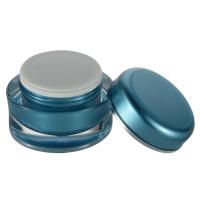 China Custom Oval Shape Cosmetic Acrylic Bottle 15ml 30ml 60ml For Industrial Skin Care Serum for sale