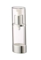 China Oval Shape 30ml PP Airless Bottle Cosmetic Airless Pump Bottles For Cream 115mm Height for sale