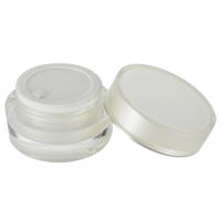 China PMMA Base Material 50g Cream Jar Luxury Cosmetic Packaging Jar for sale