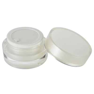 China PMMA Base Material 50g Cream Jar Luxury Cosmetic Packaging Jar for sale