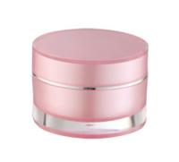 China PMMA Base Material 50g Cream Jar Luxury Cosmetic Packaging Jar for sale