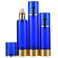 China 80ml Lotion Cream Bottle With Airless Pump And Frost Finish In Plastic Material for sale