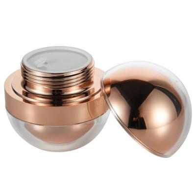 China Customizable 50g 20g Luxury Acrylic Cosmetic Jar For Day Cream And Night Cream for sale
