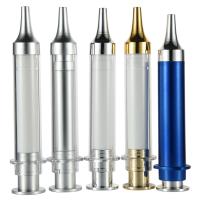 China Customized Colour 10ml Syringe Airless Bottle Empty Cosmetic Bottle For Beauty Care for sale