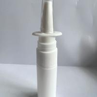 China Collar Material PE 10ml Plastic Nasal Spray Bottles With Sprayer Pump for sale