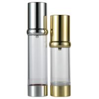 China Aluminum Base 30ml 40ml Eye Cream Bottle Airless Design With PP Collar for sale