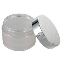 China PETG/ABS Collar Round Cosmetic Jar For 15g 3g 50g 100g Effective Beauty Products for sale