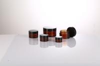 China PETG/ABS Collar Round Cosmetic Jar For 15g 3g 50g 100g Effective Beauty Products for sale