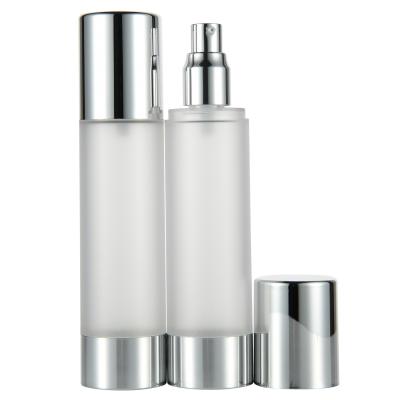 China Customized Colour 100ml Airless Pump Bottle Airless Cosmetic Container For Body / Cylinder Performance for sale