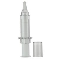 China PETG 5ml Syringe Airless Bottle Eye Cream Airless Bottle Slik Printed for sale
