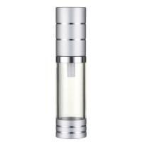 China 15ml 20ml 30ml 40ml 50ml Cylinder Plastic Airless Bottle AS Screen Printing for sale