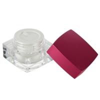 China Screen Printed 5g Empty Cosmetic Packaging Jar In Square Shape For Cosmetic Industry for sale