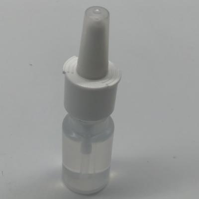 China 20ml PP Round Cylinder Empty Nose Spray Bottles For Pump And Throat Spray for sale