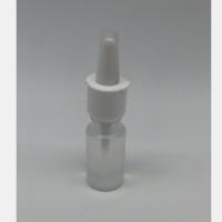 China 20ml PP Round Cylinder Empty Nose Spray Bottles For Pump And Throat Spray for sale