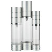 China 25/32mm Diameter Round Cosmetic Airless Bottle 15ml 20ml 30ml 40ml 50ml for sale