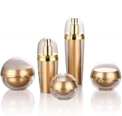 China PP Body Acrylic Ball Shape Cosmetic Airless Bottle 30ml 50ml For Beauty Supplies for sale