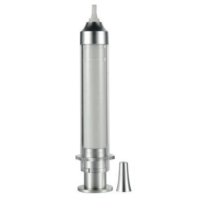 China Customized Color 10ml Syringe Airless Bottle For Cosmetic Skin Care Cream Packaging for sale