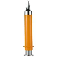 China Customized Color 10ml Syringe Airless Bottle For Cosmetic Skin Care Cream Packaging for sale