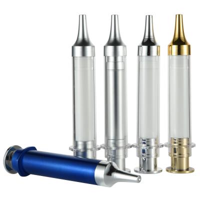 China Custom Empty Syringe Airless Bottle 5ml 10ml 15ml Cosmetic Syringe Packaging for sale
