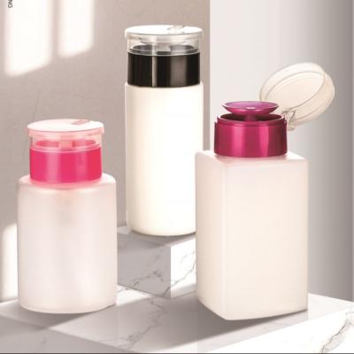 China 100-200ML Nail Polish Remover Pump Dispenser Bottle Customized Colour For Personal Care for sale