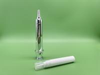 China Cosmetic Syringe 10ml Bottle Refillable Eye Cream Bottle Screen Printing for sale