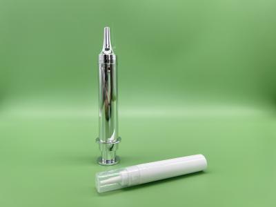 China Cosmetic Syringe 10ml Bottle Refillable Eye Cream Bottle Screen Printing for sale