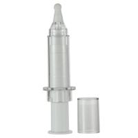 China 10ml 15ml 20ml PETG Airless Cosmetic Syringe Bottle for Eye Cream for sale