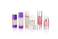 China Round Shape Dual Chamber Cream Bottle with 15ml *2 / 25ml *2 Capacity and Acrylic Material for Cosmetic Packaging for sale