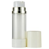 China Round Shape Dual Chamber Cream Bottle with 15ml *2 / 25ml *2 Capacity and Acrylic Material for Cosmetic Packaging for sale