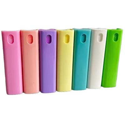 China Eco-friendly 10ml Capacity Custom Color Cosmetic Airless Bottle with Glass Inner Body for sale