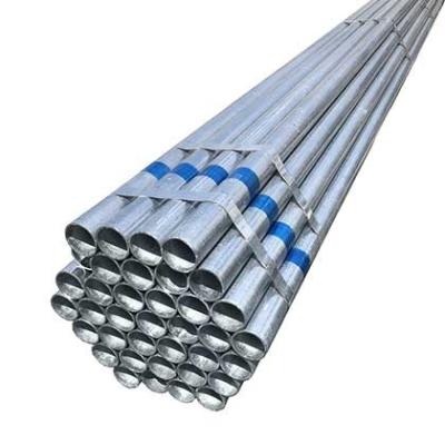 China 16Mn A53 Galvanized Steel Pipe MS Hot Dipped Galvanised Round Tube for sale