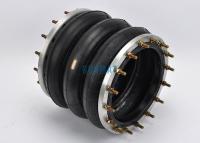China 360306H-3 Triple Convoluted Industrial Air Spring Plate Dia 347mm Air Bag With Flange for sale