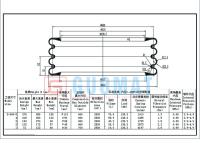 China Yokohama Industrial Air Springs / Air Helper Springs For Press Air Actuators / Pneumatics for sale