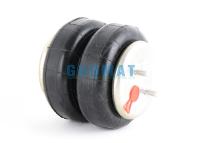 China Double Convoluted Firestone Air Spring Bellow 255-1.5 Air Connection 3/8NPT Rubber Air Bags for sale