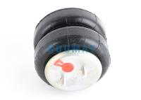 China Double Convoluted Firestone Air Spring Bellow 255-1.5 Air Connection 3/8NPT Rubber Air Bags for sale
