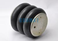 China 3B7330 Triple Convoluted Air Spring 1/4 Air Inlet Air Suspension Bag For Industrial Pneumatic Lifting for sale