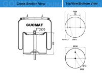 China Semi Truck Cab Air Bags CONTITECH 4913 N P02  1T19F-14 GOODYEAR 1R14-753 For SCANIA 1379392 for sale
