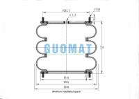 China 14 1/2x3 Industrial Air Spring Assembly W01-R58-4065 Firestone M/31143 Norgren For Punch Equipment for sale