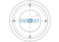 China GUOMAT 12X2 Air Spring Flange Assembly SP1541 Dunlop FD 412-22 DS Contitech Industrial Air Bag for sale