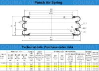 China Japan Industry Rubber Air Spring for Vibrating Screen Cover Clamping Device 450-3 for sale