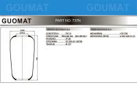 China Natural Rubber Helper Airbags Bus Air Spring CF GOMMA 1S 323-23 PHOENIX 1 F 26  737 N for sale