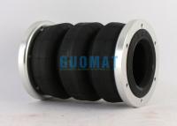 China 185mm Triple Convolutions Air Suspension Bag 3S2300F Pneumatic Bellows Actuators With Aluminium Flange for sale